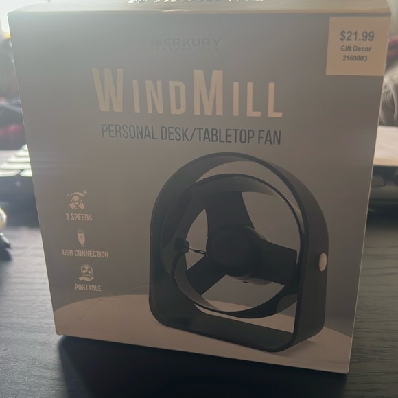windmill | Tablets & Accessories | Windmill Personal Desk Tabletop Fan ...
